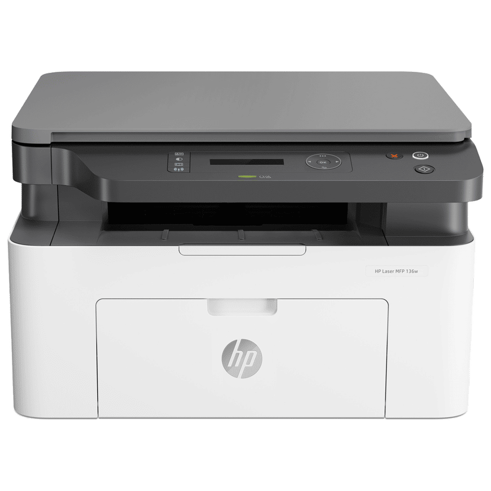Buy HP Laser 136w Wireless Black & White Multi-Function Laserjet Printer (Apple AirPrint, 4ZB86A ...